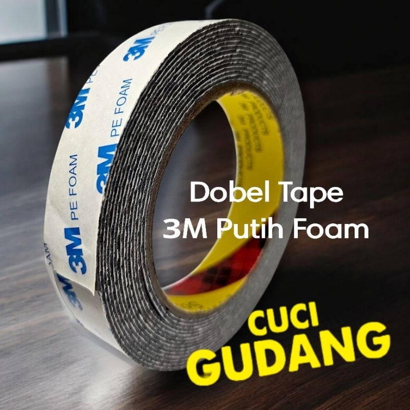 Jual Isolasi Bolak Balik Dobel Tape Foam - Putih | Shopee Indonesia
