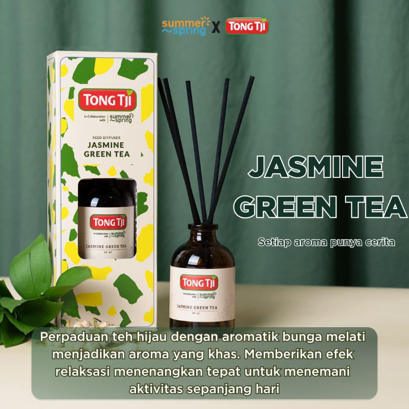 Jual Reed Diffuser Jasmine Green Tea Summerspring x Tong Tji 40 ML ...