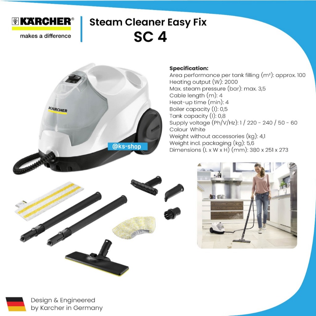 Jual Karcher Steam Cleaner SC 4 EasyFix | Shopee Indonesia