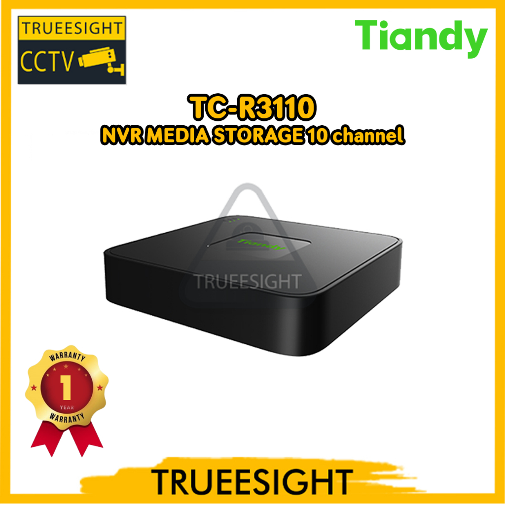 Jual Tiandy NVR TC-R3110 10 Channel 6MP (Support HDMI/VGA) | Shopee Indonesia
