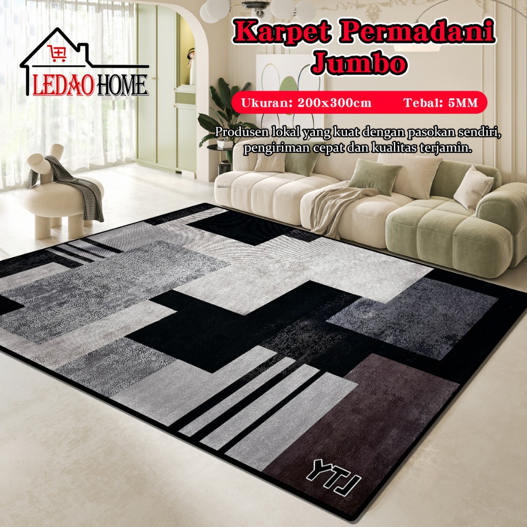 Jual Karpet Lantai Eropa Style Karpet Lantai UK200x300cm /Karpet Permadani Ruang Tamu tebal 5mm ...