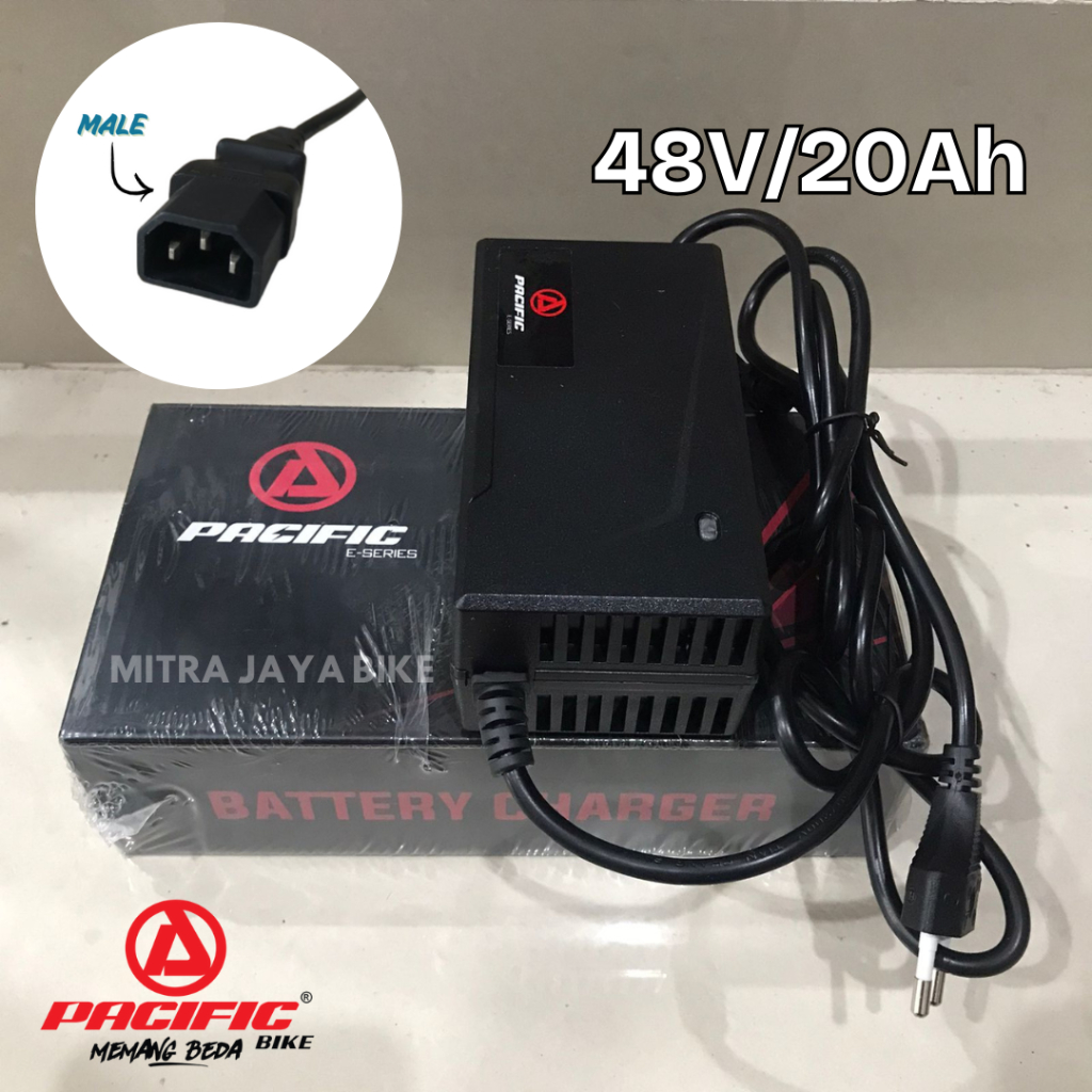 Jual Battery Charger Pengecas Sepeda Listrik By Pasific 48V-12/20 AH ...