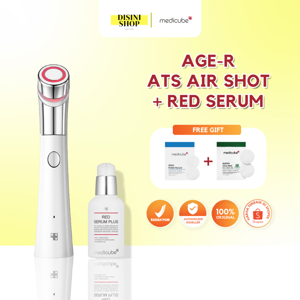 Jual MEDICUBE AGE-R ATS Air Shot + Red Serum (Free Sample Sachet ...