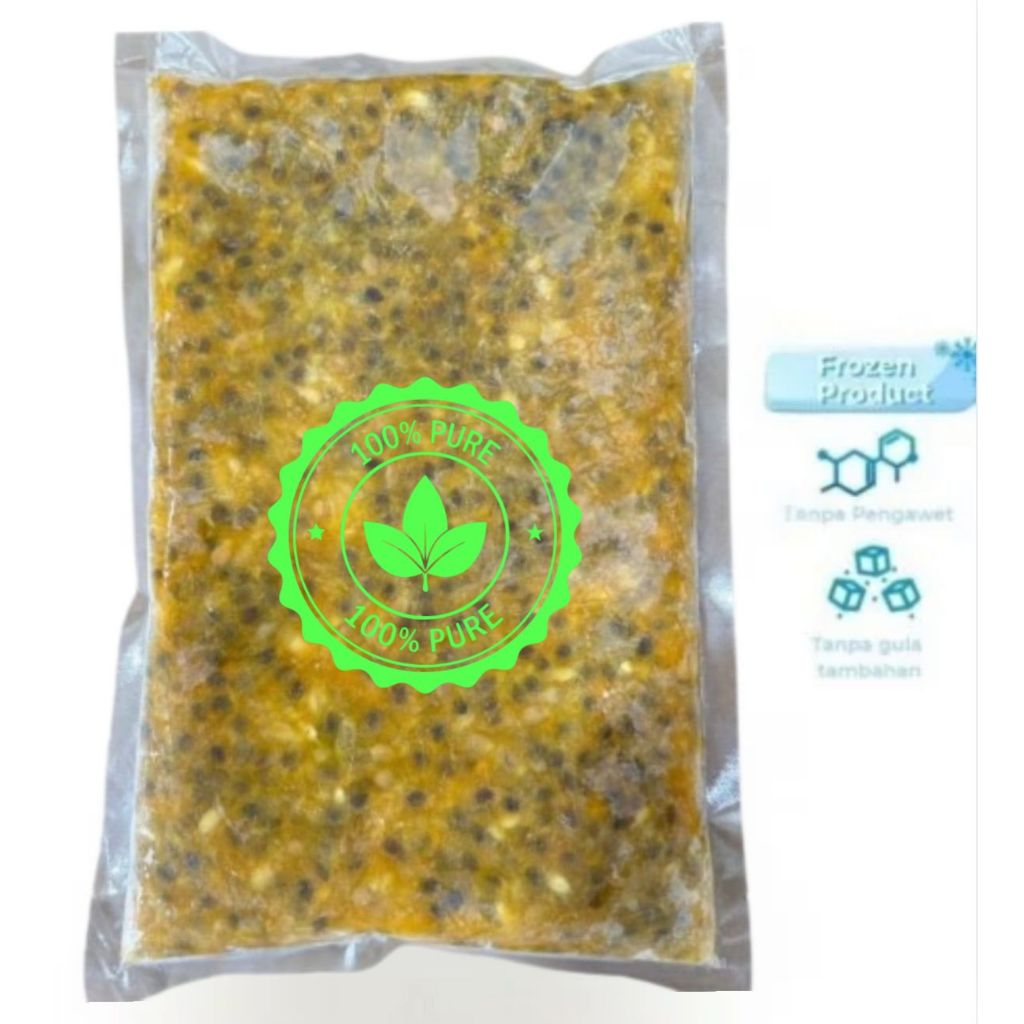 Jual Frozen Passion Fruit With Seeds/Markisa Dengan Biji Beku MURNI 1 ...