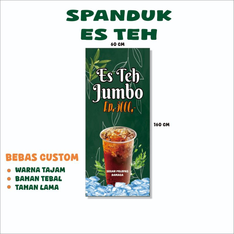 Jual Spanduk/banner es teh desa jumbo | Shopee Indonesia