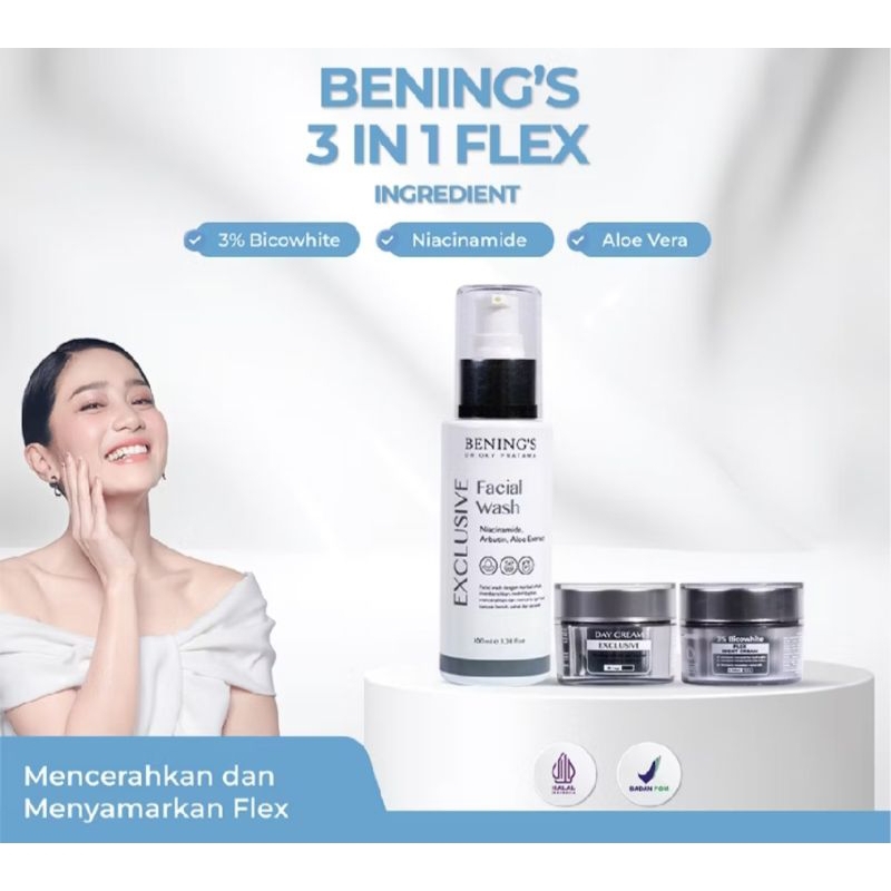 Jual 3 in 1 Flex(Day cream, Night cream Flex, Facial wash exclusive ...