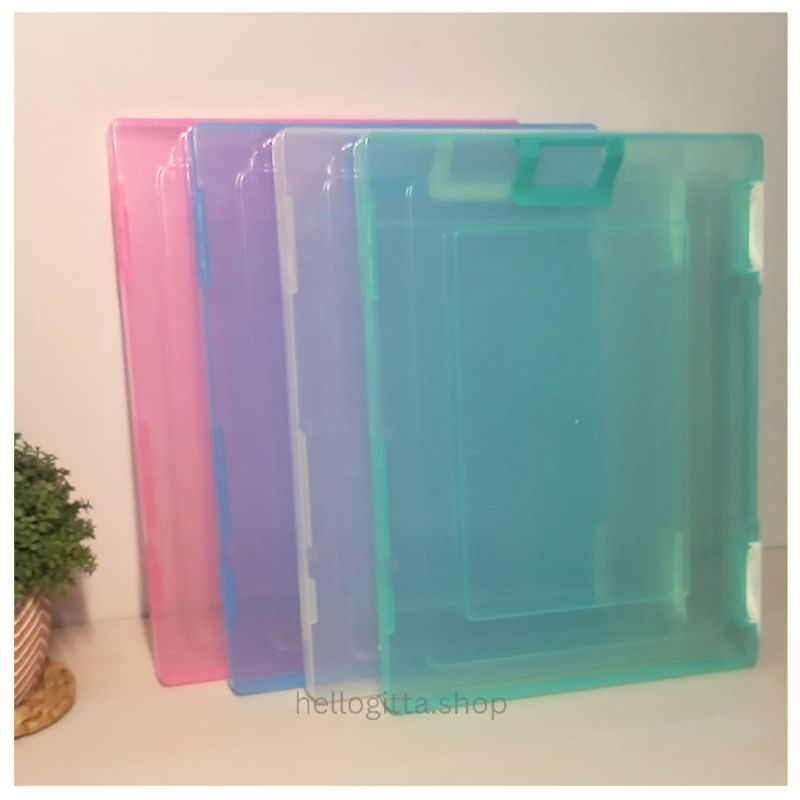 Jual FILE CASE A4/HARD CASE FILE/BOX CASE/KOTAK PENYIMPANAN CLEAR ...