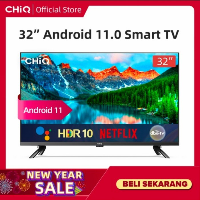 Jual LED Changhong CHiQ 32 inch Android TV 11 32G7P PRO HDR 10 FRAMELESS | Shopee Indonesia