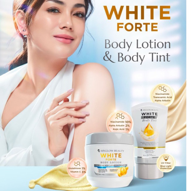 Jual NEW BODY SERIES BODY DOSTING & BODY TINT WHITE FORTE | Shopee ...
