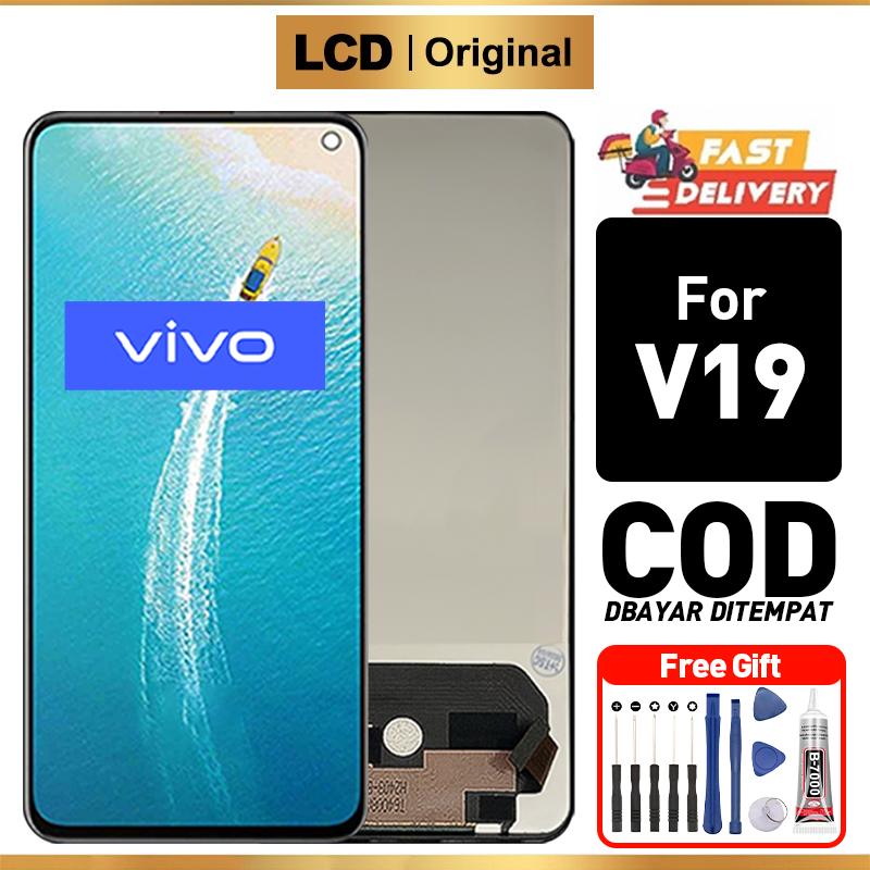 Jual LCD VIVO V19 Original COD Touchscreen Fullset Asli Ori Compatible For Glass Touch Screen ...