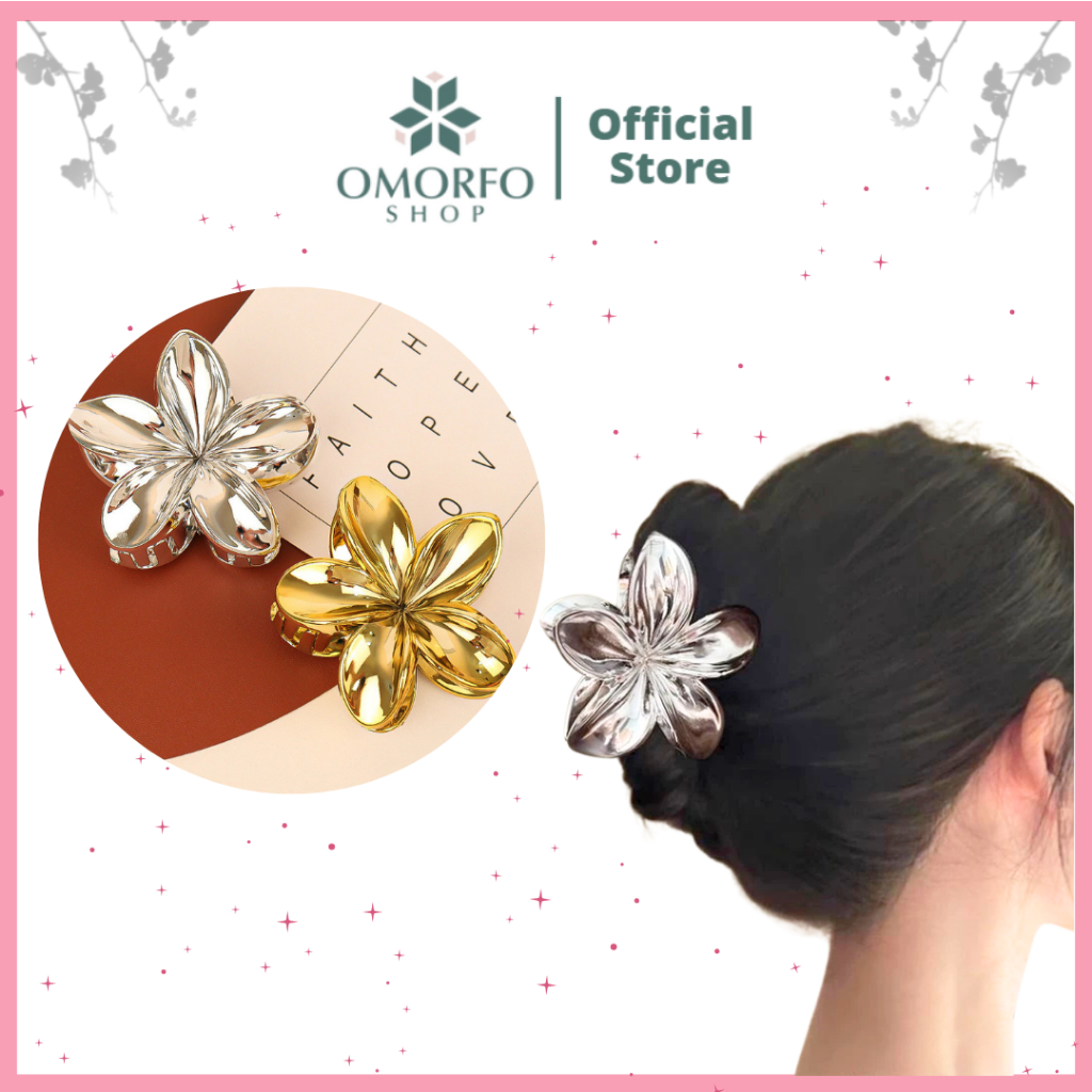 Jual [Omorfo] Accessories Jedai Rambut Bunga Kamboja Gold Silver ...