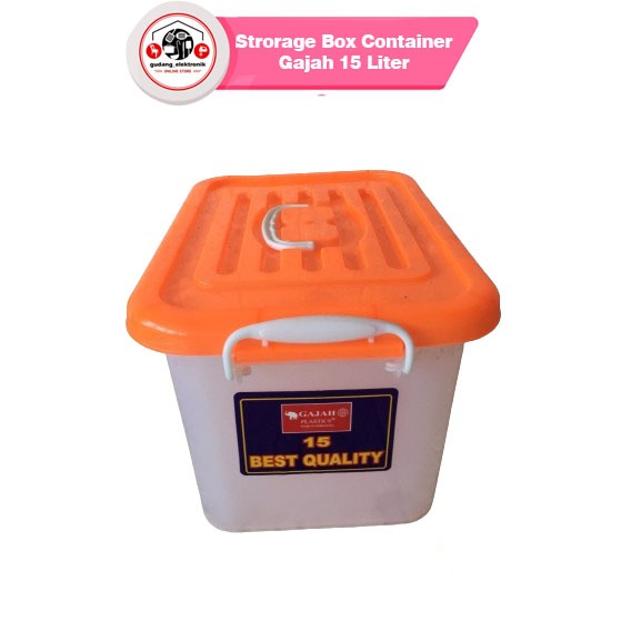Jual Strorage Box Container Gajah 15Liter GJ1311-15L | Shopee Indonesia