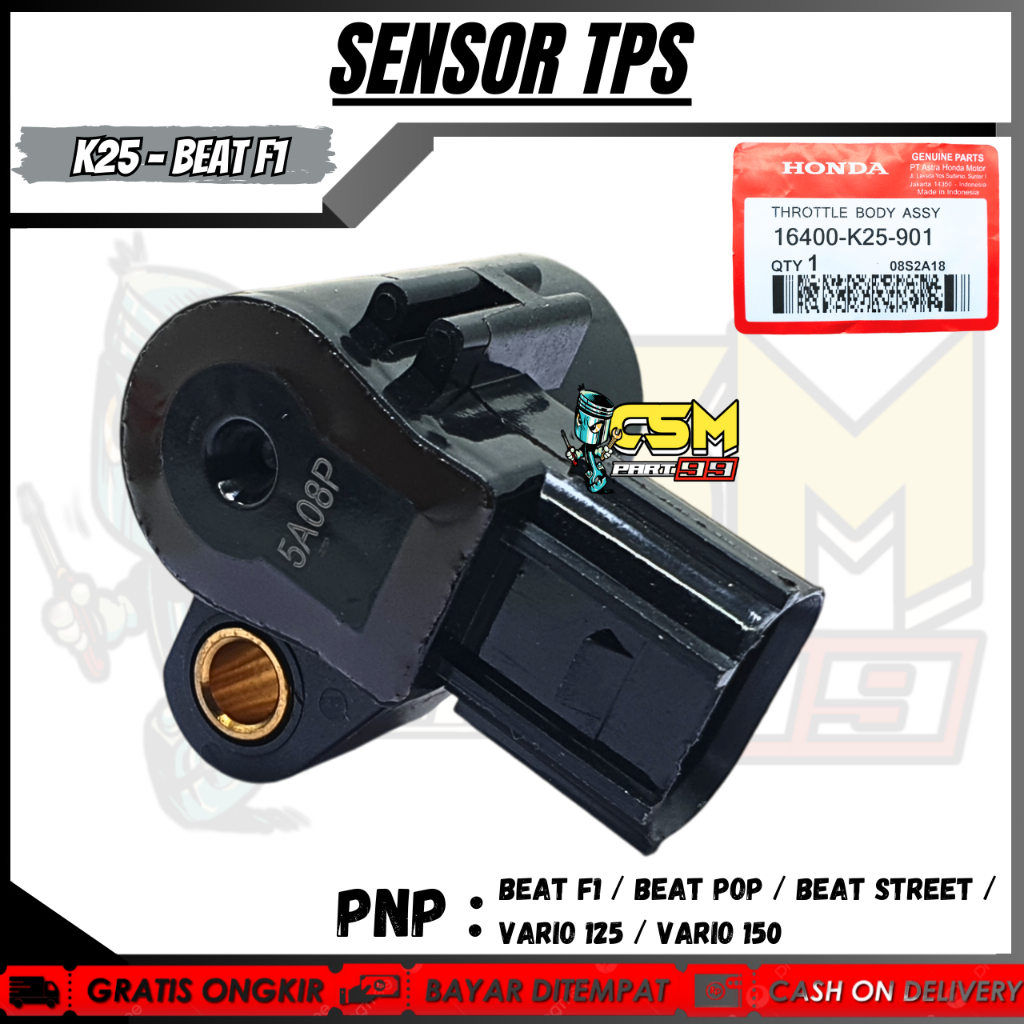 Jual SENSOR TPS GAS THROTTLE BODY ASSY BEAT F1 / VARIO 110 F1 / BEAT ...