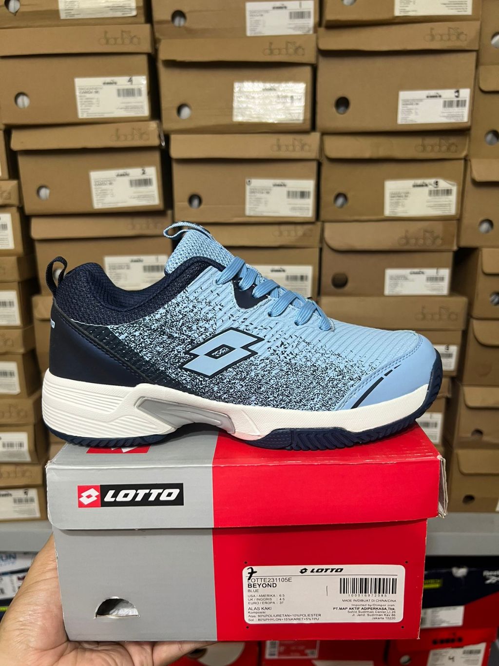 Jual Lotto Beyond Blue Women Shoes Original | Shopee Indonesia