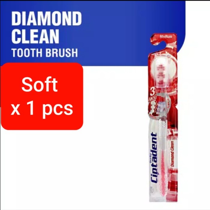 Jual Ciptadent Sikat Gigi Crystal Clean Medium isi 1 Pcs | Shopee Indonesia