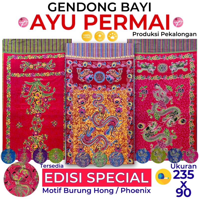 Jual Selendang Ayu Permai Gendong Bayi Kain Batik Motif Bunga Cukin ...