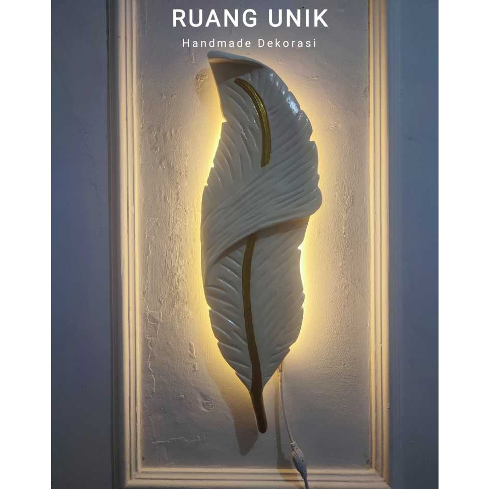 Jual Lampu Dinding Murah Minimalis Bentuk Bulu Angsa / Lampu Hias ...
