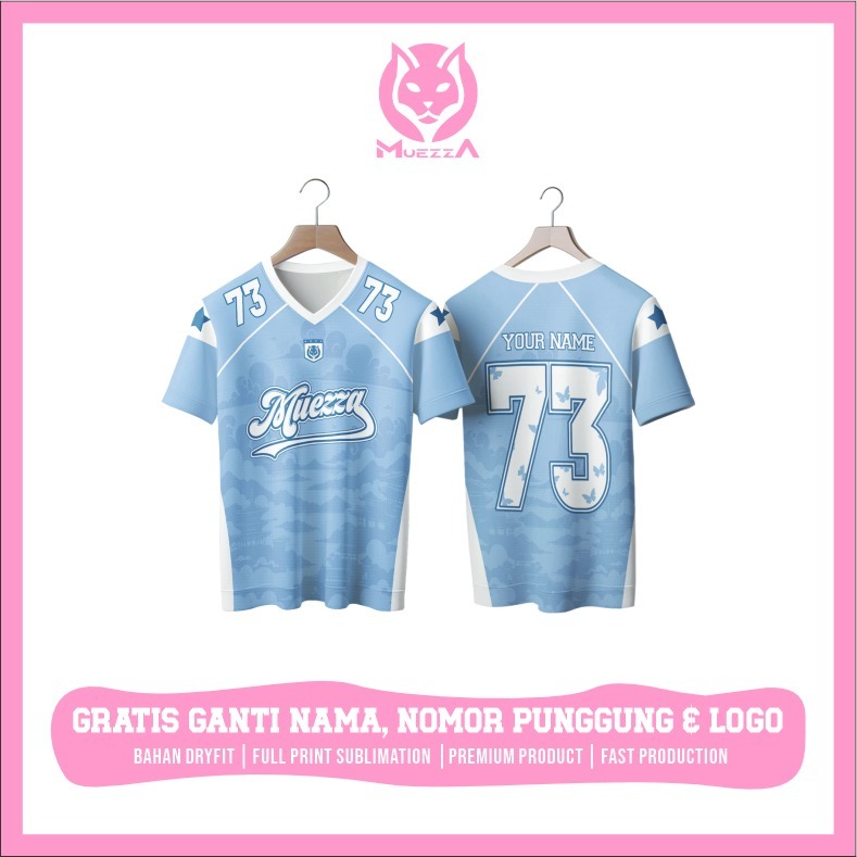 Jual Muezza / Coquette Marian Blue 73 / Jersey Coquette / Streetwear ...