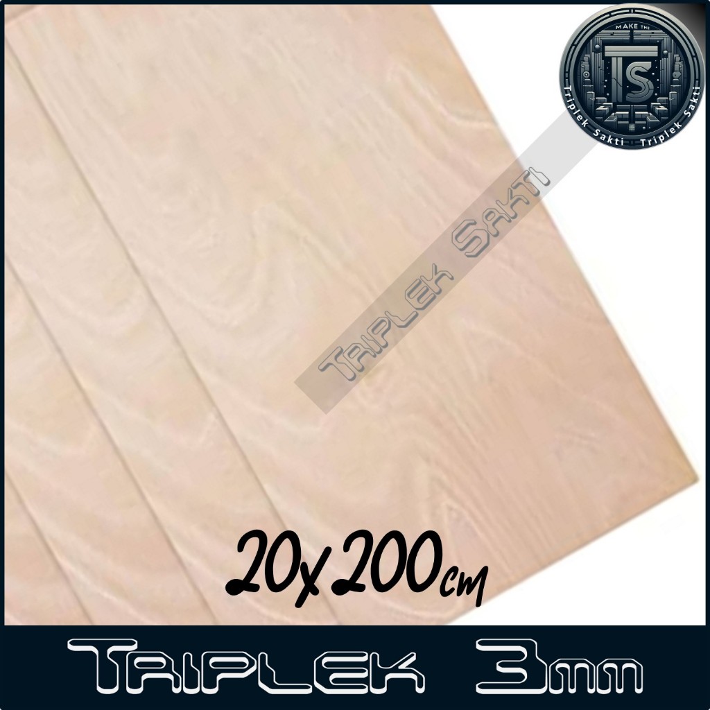 Jual Multiplek Triplek 3mm 20x200 cm ISI 5 LEMBAR ( 3 mm | 20x200cm ...
