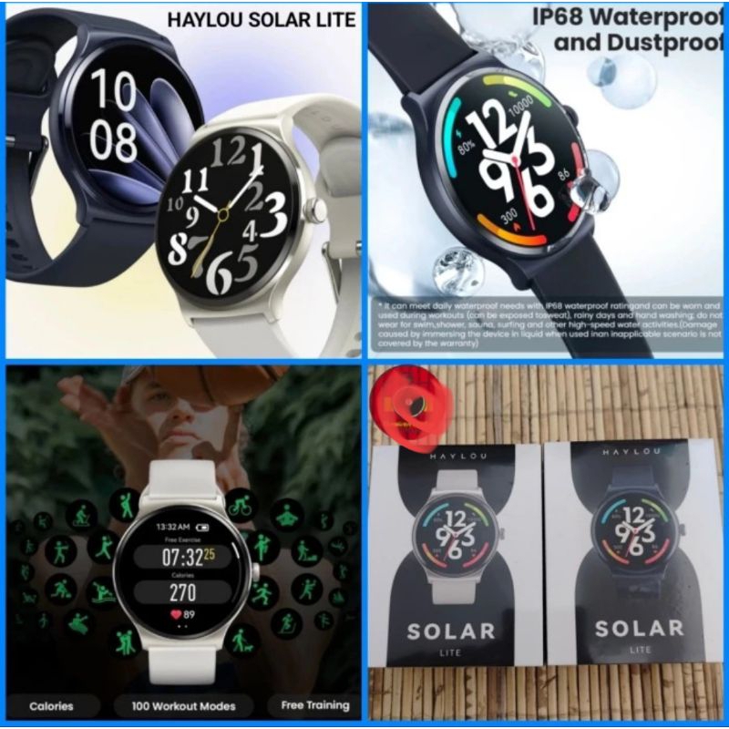 Jual Smartwatch Haylou Solar Lite LS05 lite IP68 anti air SpO2 1.38in ...