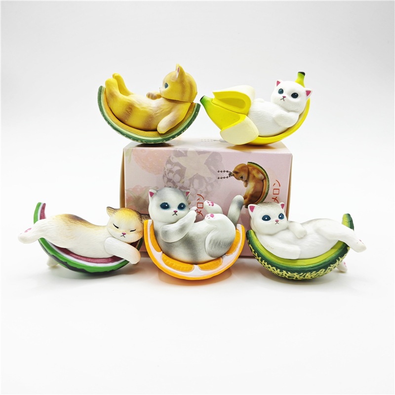 Jual Blind Box Mofusand x Fruit Cat Gaya diatas Watermelon, Melon ...