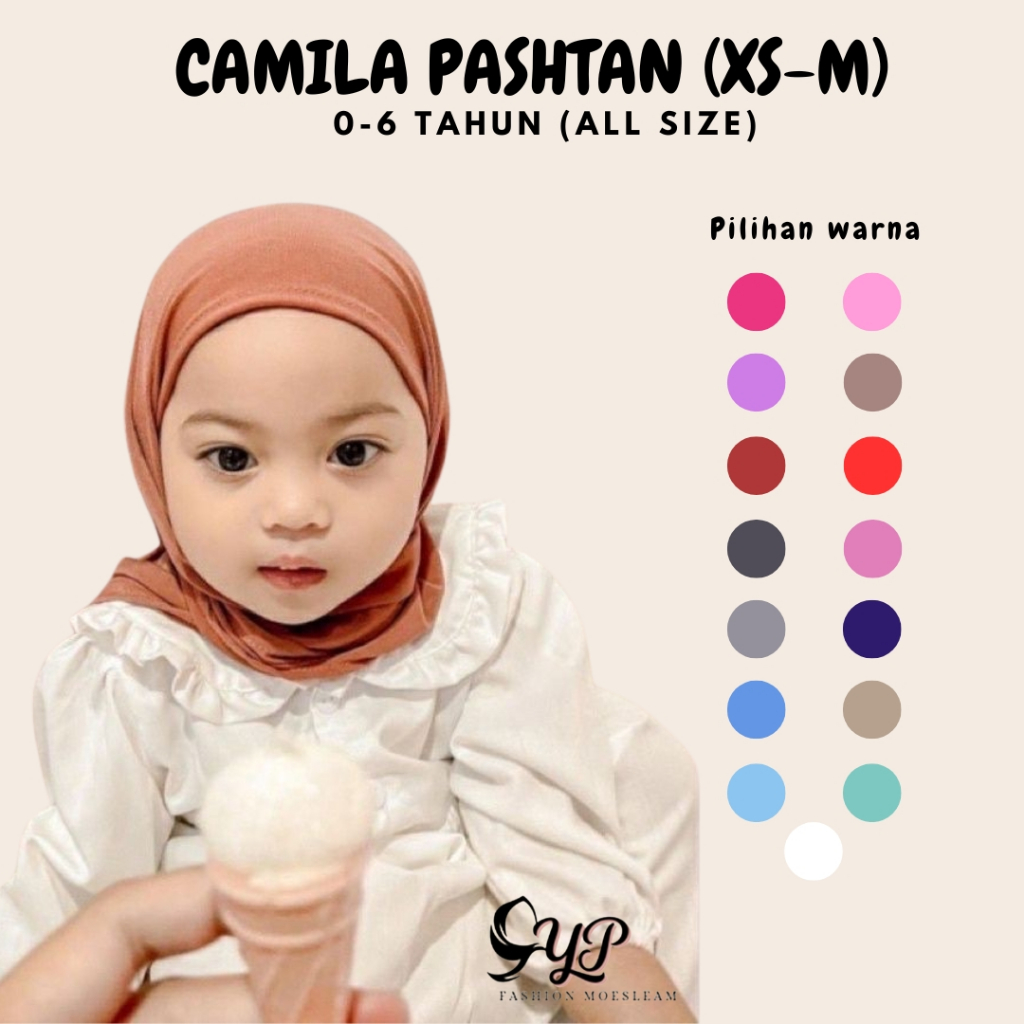 Jual Desmonda (CAMILA PASTAN) PASHMINA INSTAN ANAK BAYI USIA 0-6 th ...