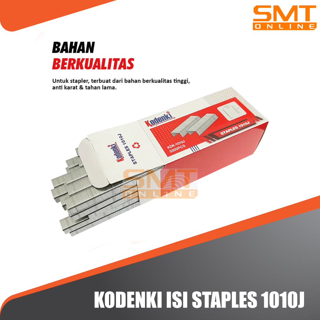 Jual KODENKI 1010 J Isi Stapler 10 mm - Staples Paku Tembak Model U ...