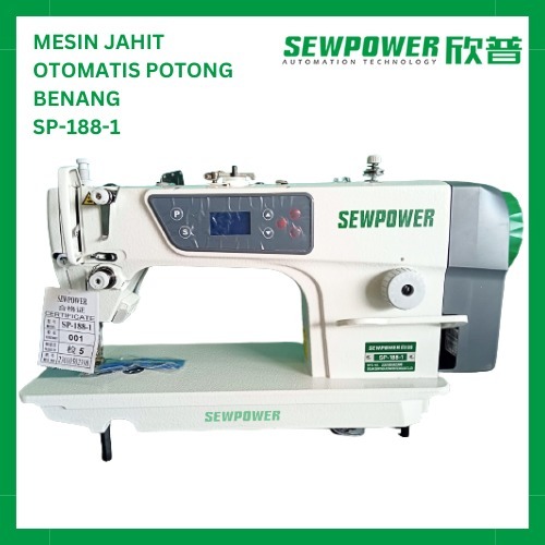 Jual MESIN JAHIT OTOMATIS POTONG BENANG SEWPOWER SP-188-1 | Shopee ...