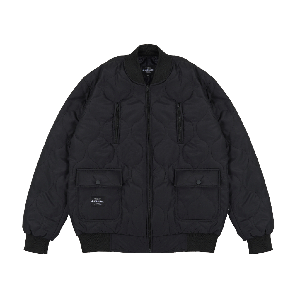 Jual Dobujack Jacket Quilting Dobby Black | Shopee Indonesia