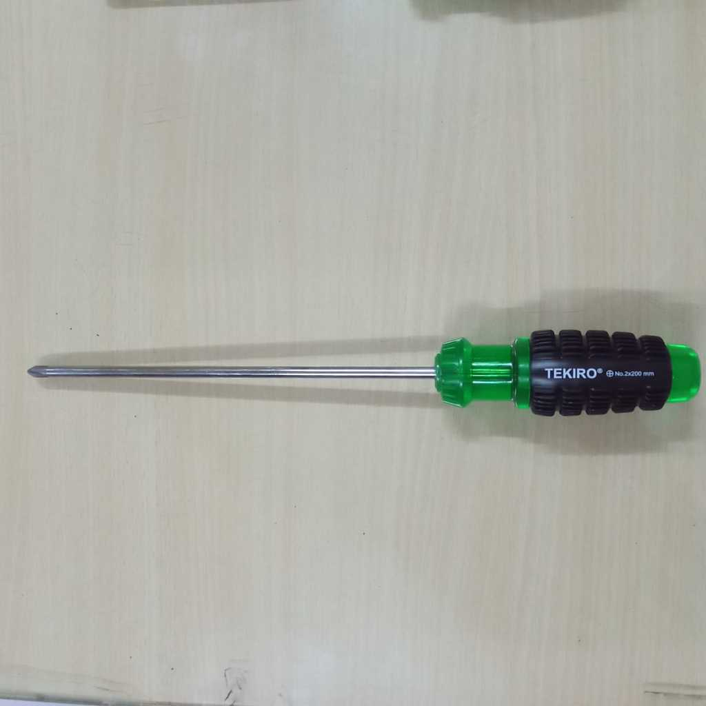 Jual TEKIRO OBENG PLUS 8 INCH GAGANG KARET PH2 X 200 MM SCREWDRIVER ...
