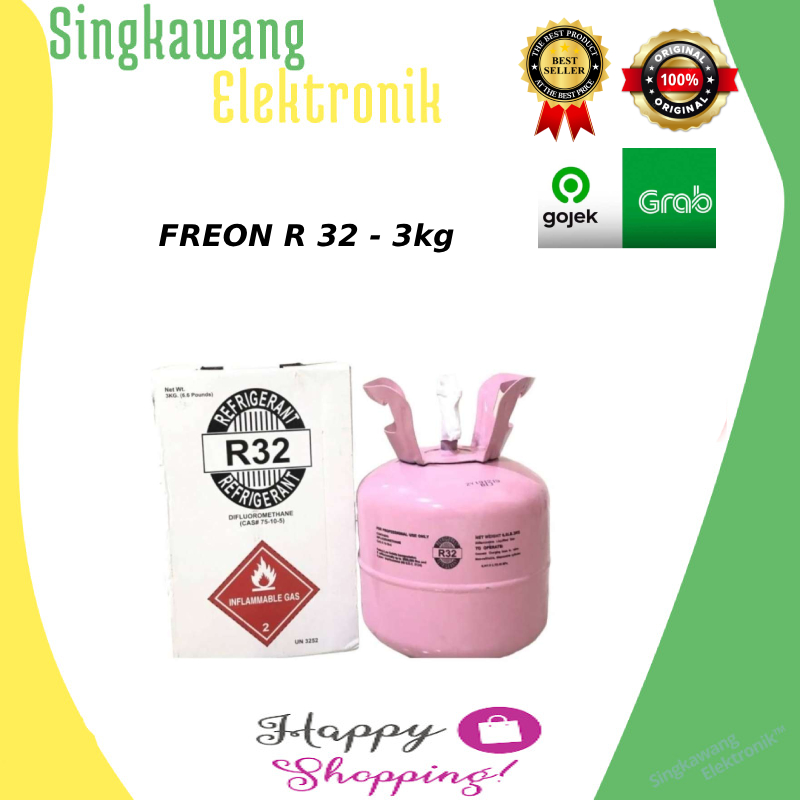 Jual REFRIGERANT FREON R 32 - 3kg | Shopee Indonesia