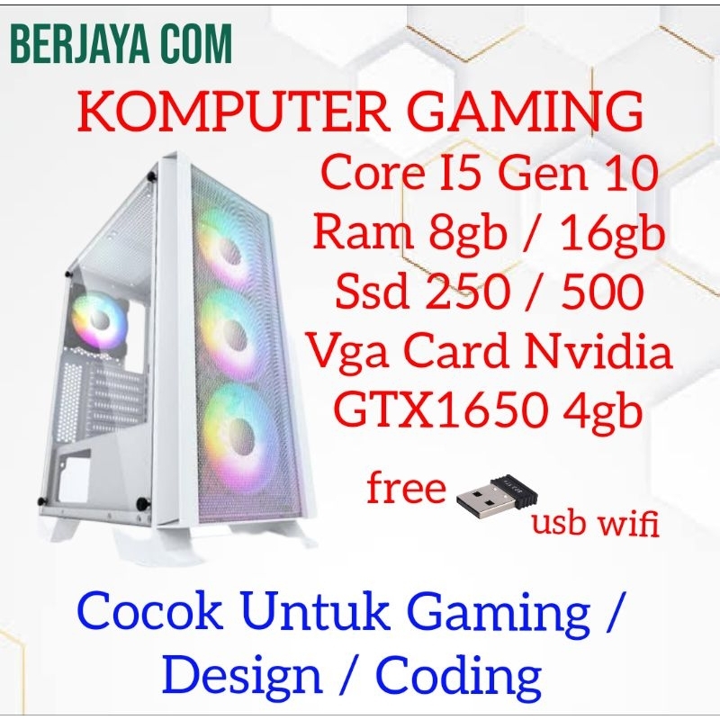 Jual Core i5 Gen 10 - Vga Nvidia Gtx1650 4gb - 16gb Ram - 500gb Ssd ...