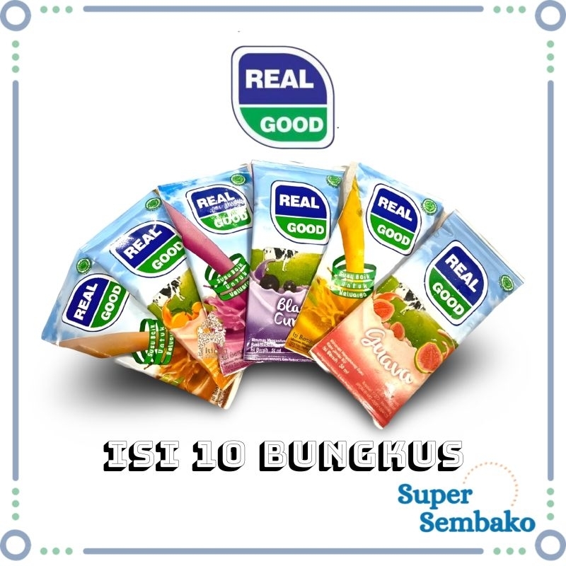 Jual MINUMAN SUSU REAL GOOD BANTAL ISI 10 BUNGKUS RASA COKELAT ...