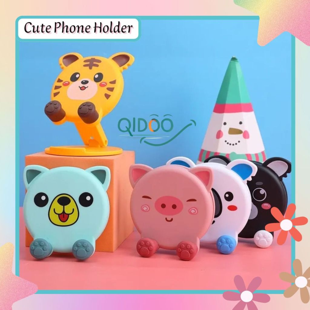 Jual Cute Universal Stand Holder Motif Karakter Animal Cute For ...
