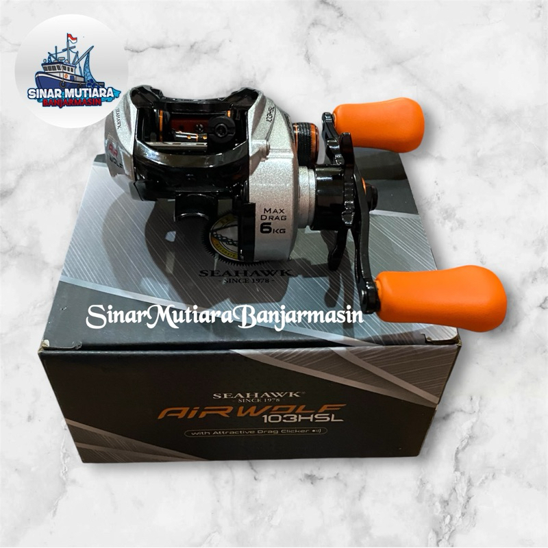 Jual Reel Bc seahawk airwolf 103HSL CLICKER DRAG (Handle kiri) | Shopee Indonesia
