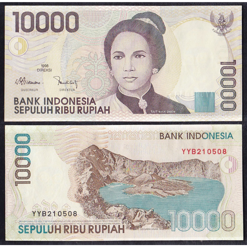 Jual Uang kuno 10000 rupiah tahun 1998 Cut Nyak Dhien | Shopee Indonesia