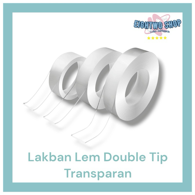 Jual Double Tape Gel Isolasi Bening 2 Sisi Perekat Dinding Tembok Tanpa ...