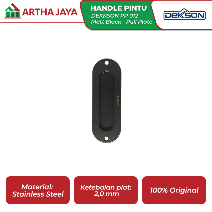 Jual DEKKSON PP 012 MATT BLACK - PULL PLATE / Handle Tanam Pintu Geser | Shopee Indonesia