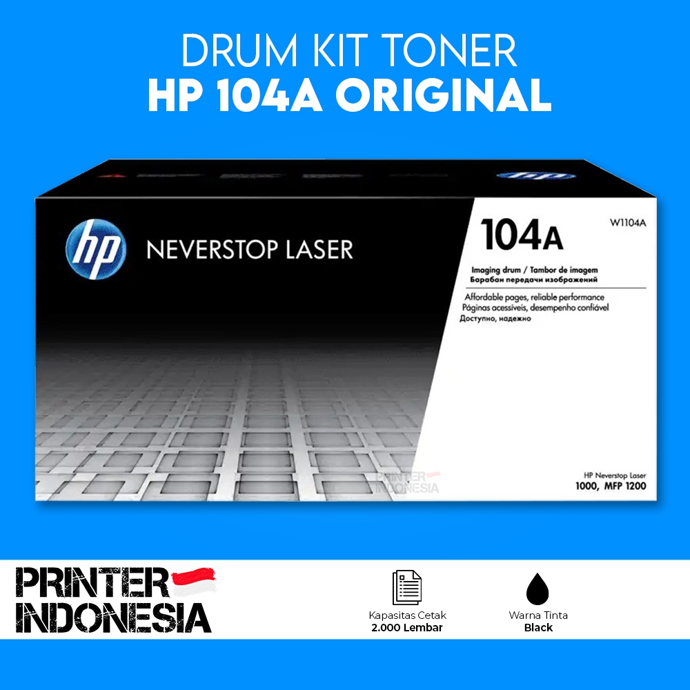 Jual Cartridge Toner HP 104A Drum Kit Tinta W1104A Imaging Drum ...