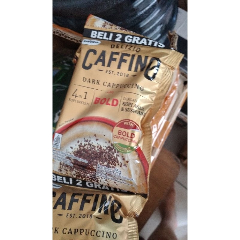 Jual caffino premium dark capucino 15sachet/renteng | Shopee Indonesia