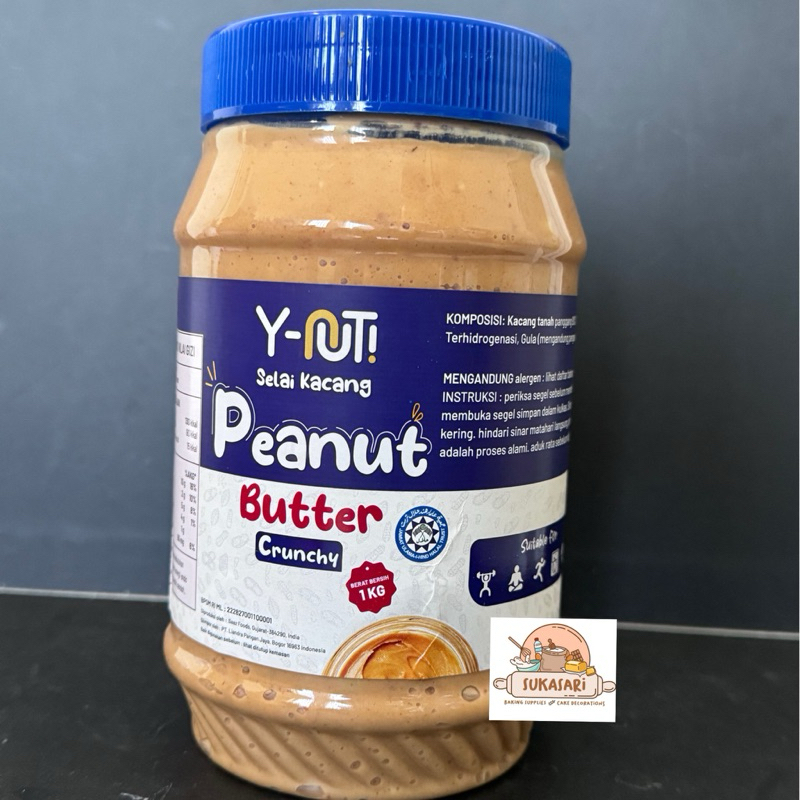 Jual Y-NUT Peanut Butter 1kg Crunchy Y NUT Y-Nut! Selai Kacang filling ...