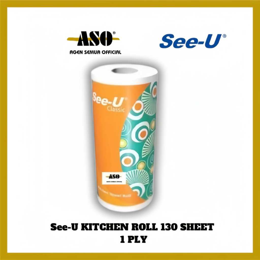 Jual Tisu kitchen SEE -U Kithchen Dapur Towel Roll classic 1ply 130 ...