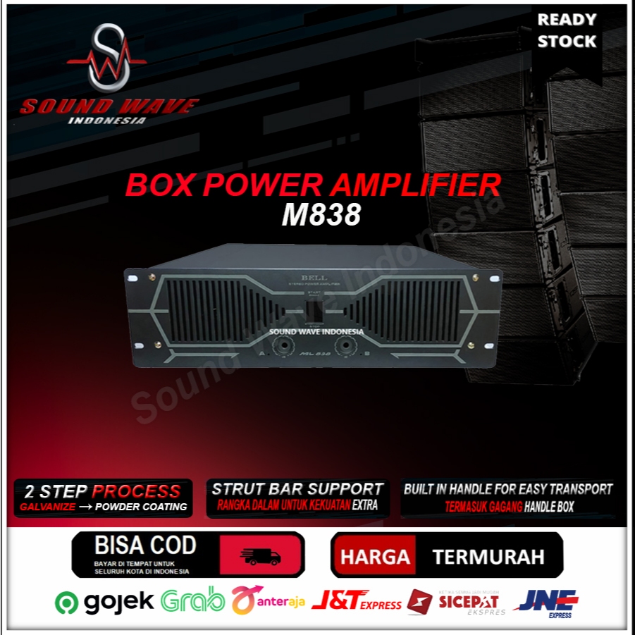 Jual BOX POWER AMPLIFIER BELL M838 | Shopee Indonesia