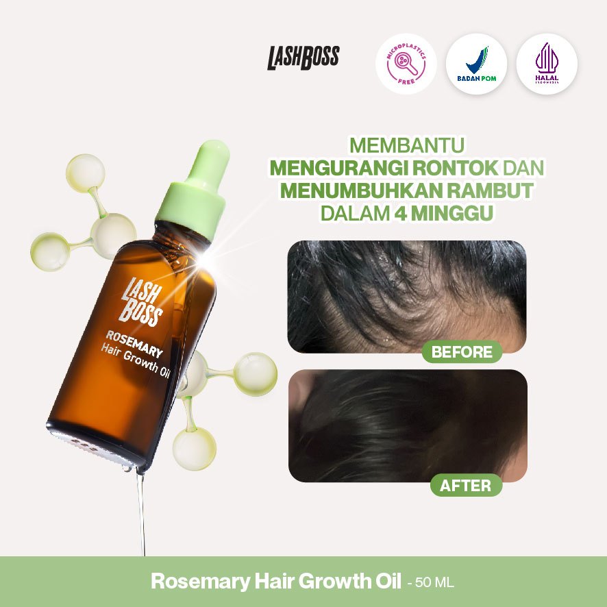 Jual LashBoss Rosemary Hair Growth Oil - Minyak Penumbuh Rambut ...