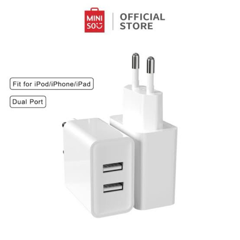 Jual Miniso USB Charger/Miniso Kepala Carger | Shopee Indonesia