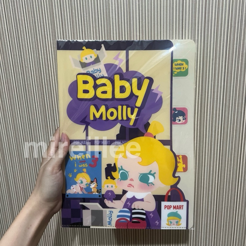 Jual tempat file baby molly clear file baby molly original pop mart ...