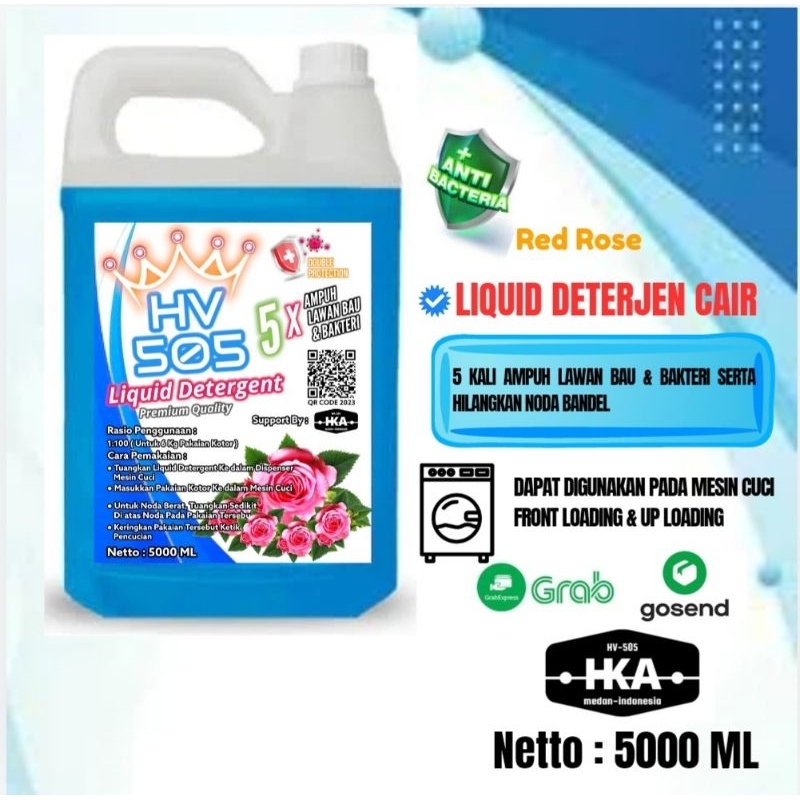 Jual Deterjen cair,Deterjen cair 5 Liter,Sabun cuci baju,HV505[Best Seller A1] | Shopee Indonesia