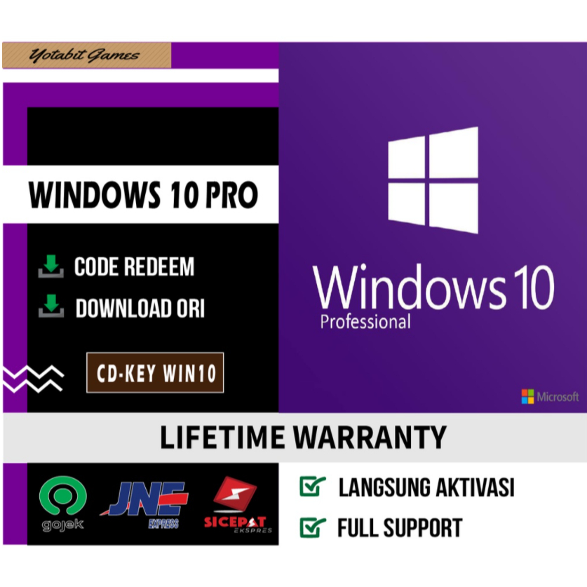 Jual Windows 10 Pro Product Key Original Lifetimee | Shopee Indonesia