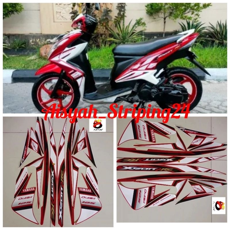 Jual STIKER STICKER STRIPING LIS LES POLET BODY MOTOR YAMAHA XEON RC ...