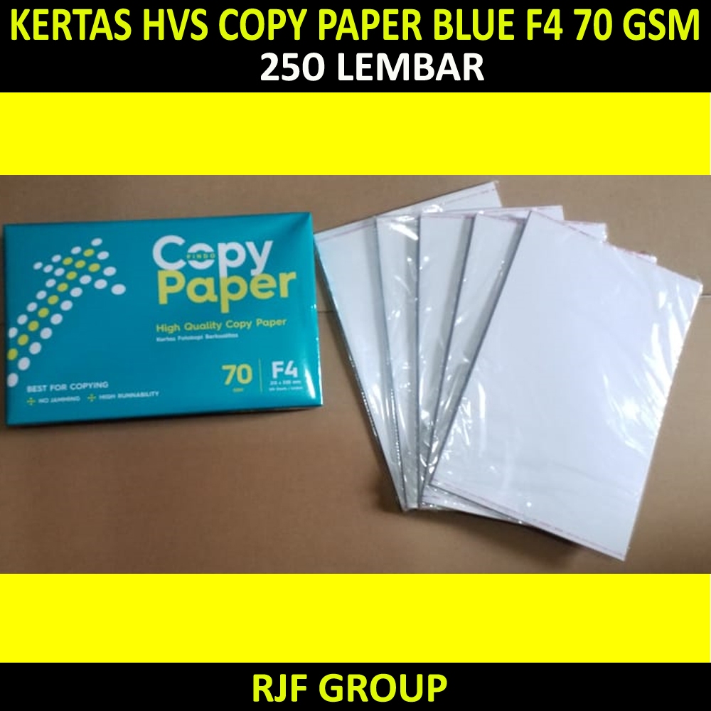 Jual KERTAS HVS COPY PAPER BLUE F4 70 gsm 250 LEMBAR | Shopee Indonesia